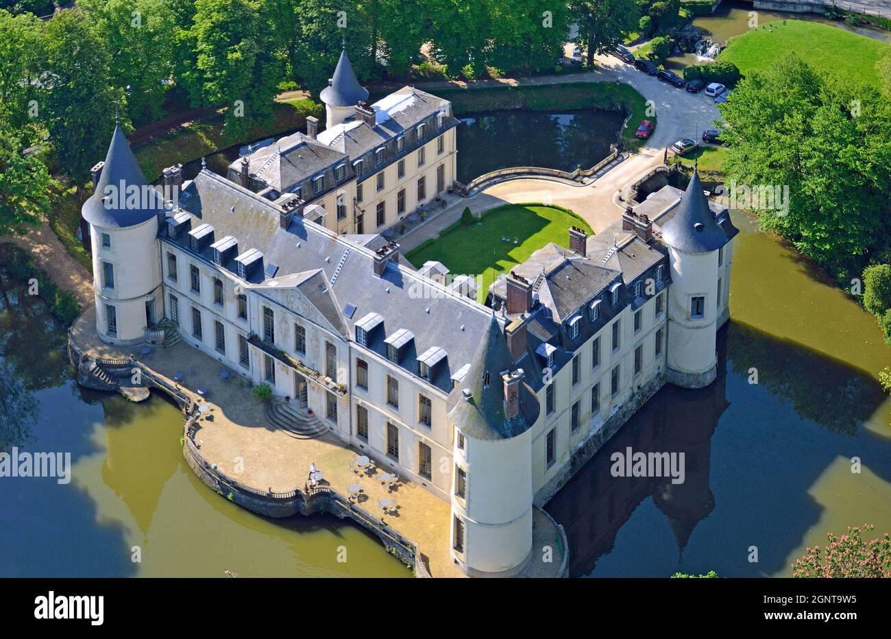 France, Oise (60), Ermenonville, le château d'Ermenonville (vue ...