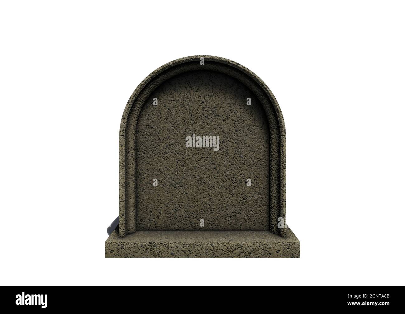 Blank gravestone isolated on white background, 3D rendering Stock Photo ...