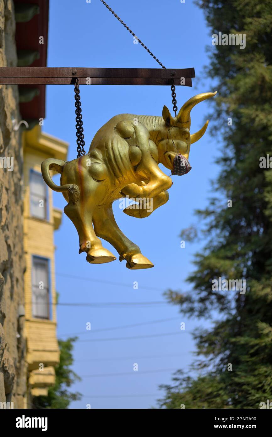 The Bull Valley Roadhouse, Port Costa CA Stock Photo - Alamy