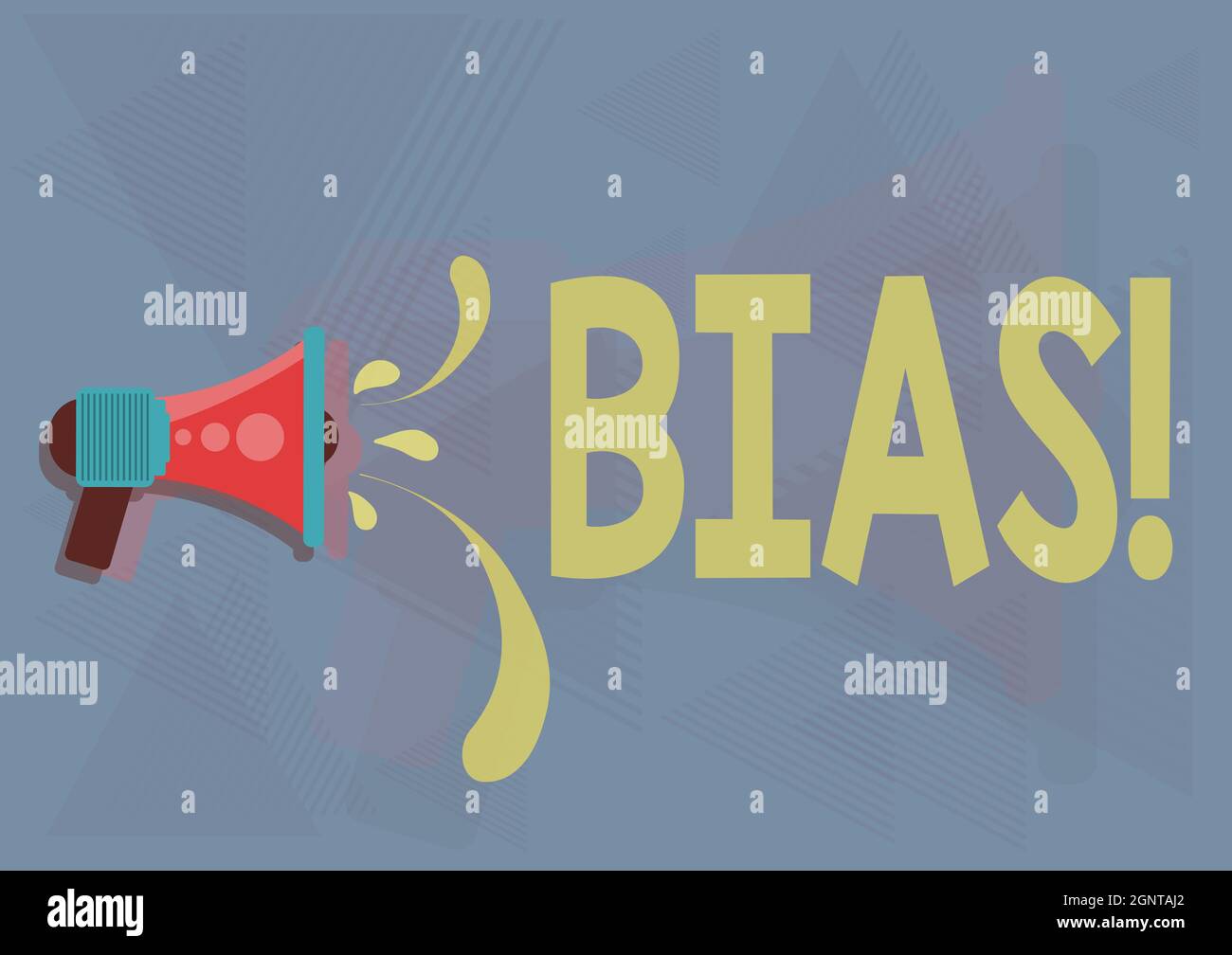 Text sign showing Bias. Internet Concept inclination or prejudice for ...