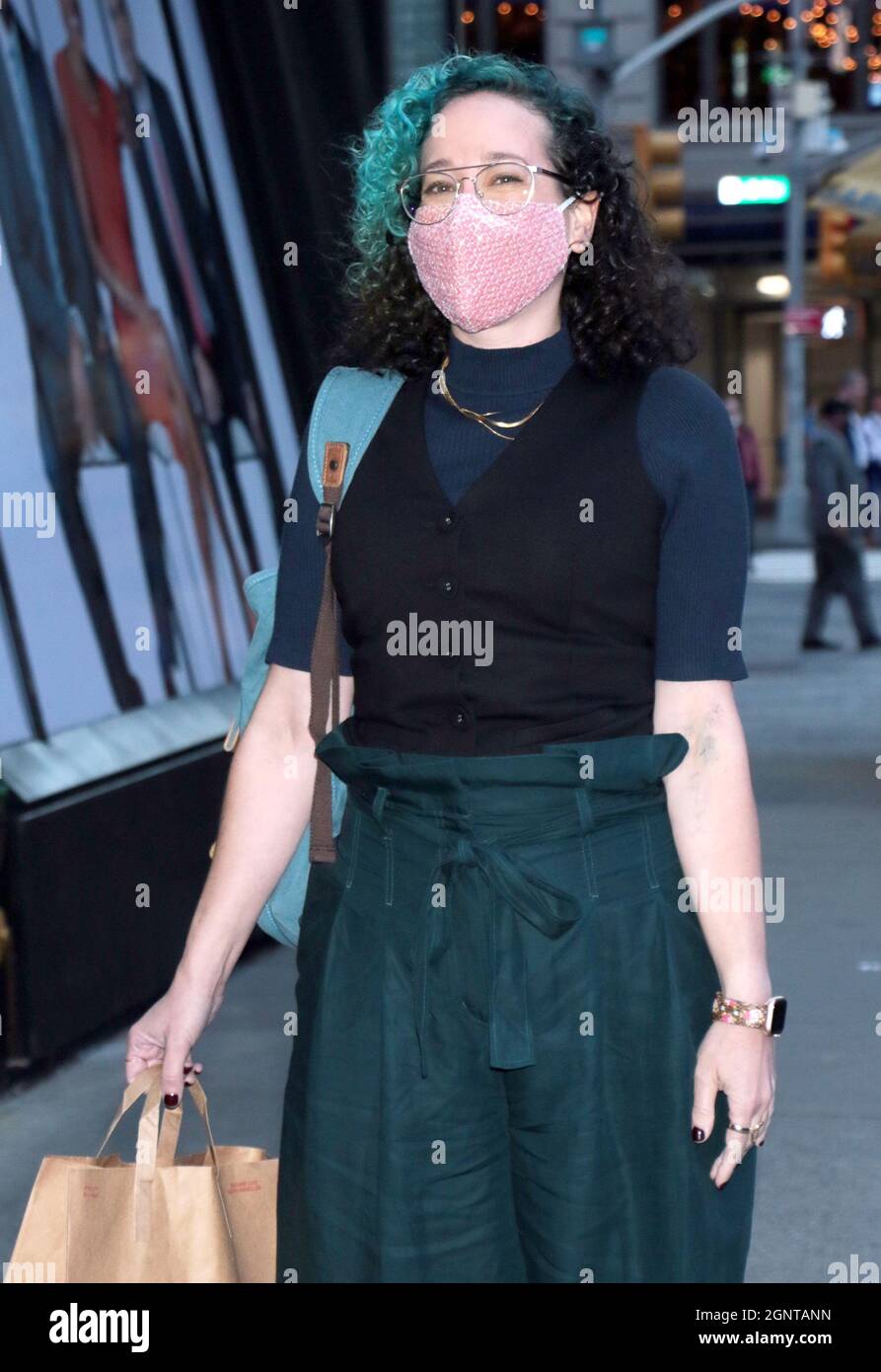 New York, NY, USA. 27th Sep, 2021. Samantha Stark seen after an ...