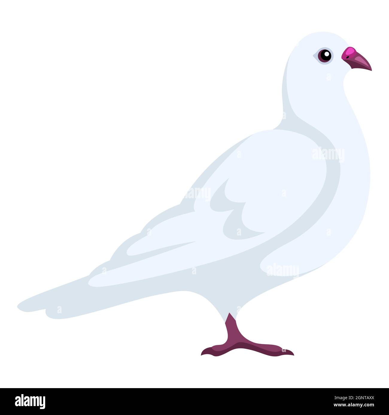Stylized illustration of dove. Image for design or decoration Stock ...