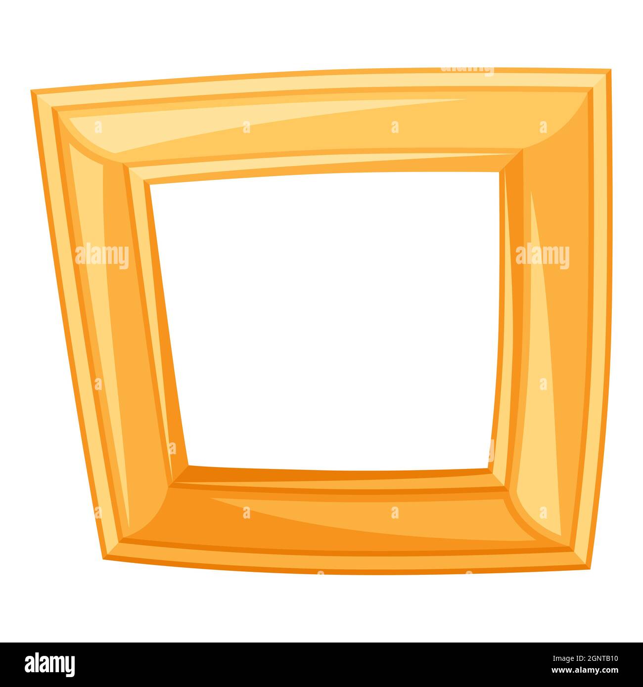 Stylized illustration of picture frame. Image for design or decoration ...