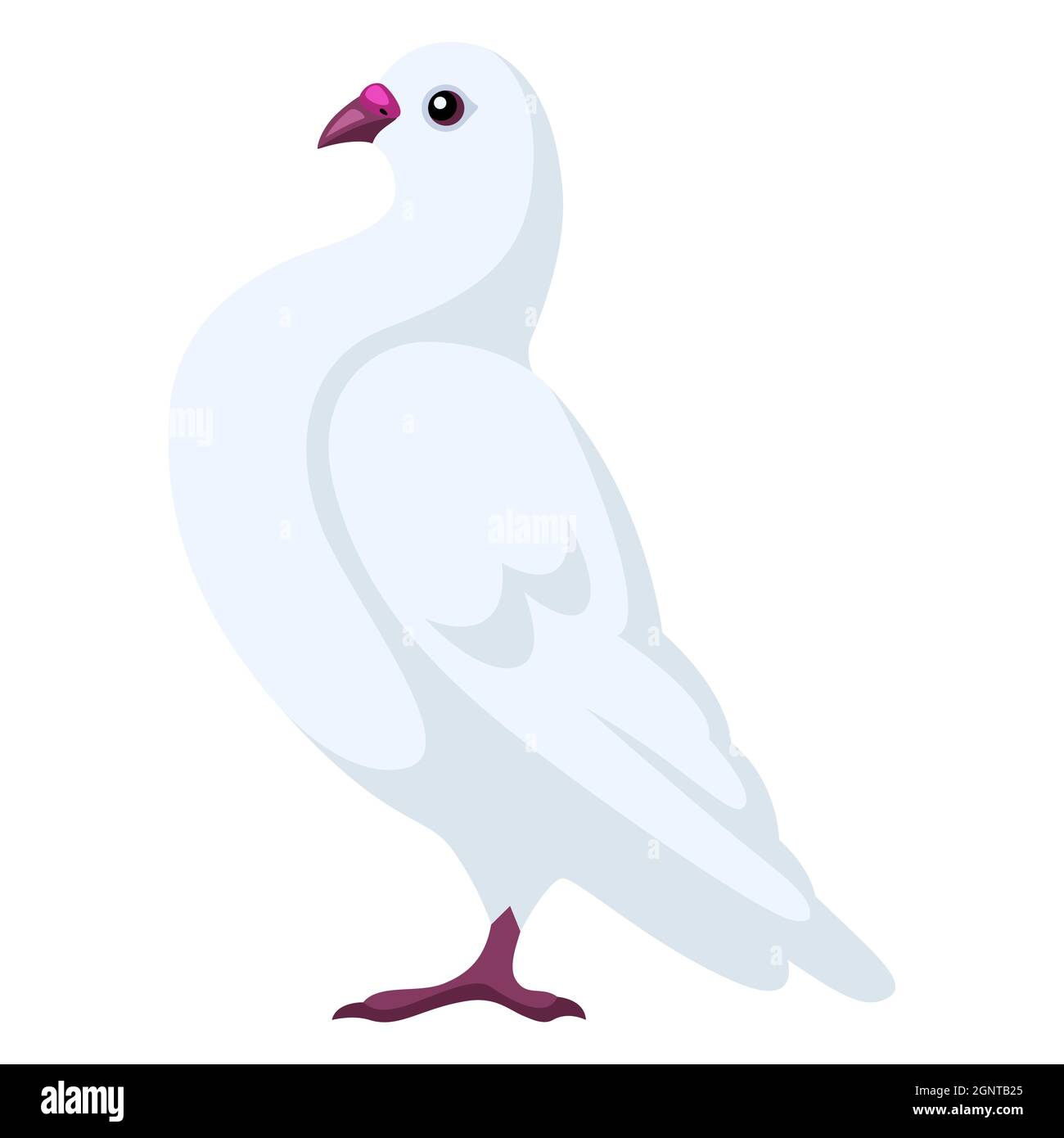 Stylized illustration of dove. Image for design or decoration Stock ...
