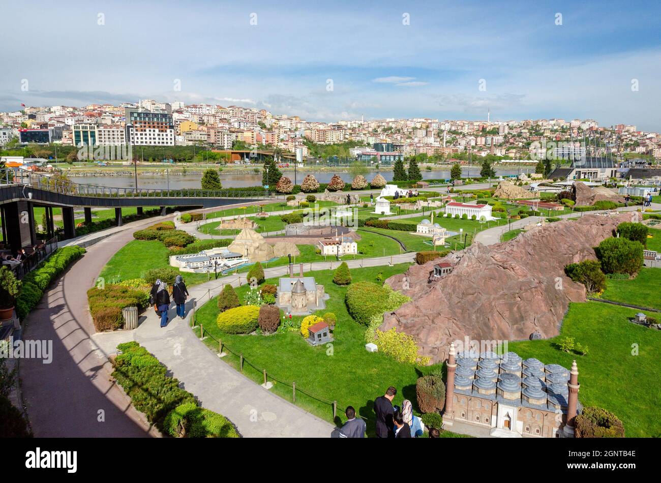 Miniature park situated at the north-eastern shore of Golden Horn in ...