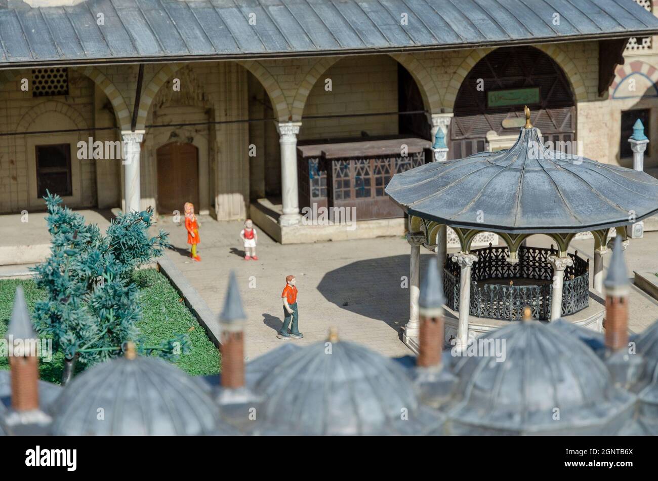 Miniaturk park in Istanbul, Turkey. Scale copy of Mevlana Museum in ...