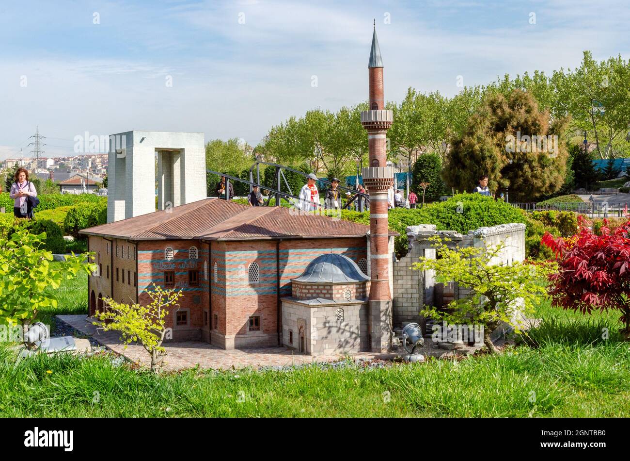 Representative model of The Hacı Bayram Mosque in Miniaturk, Istanbul ...