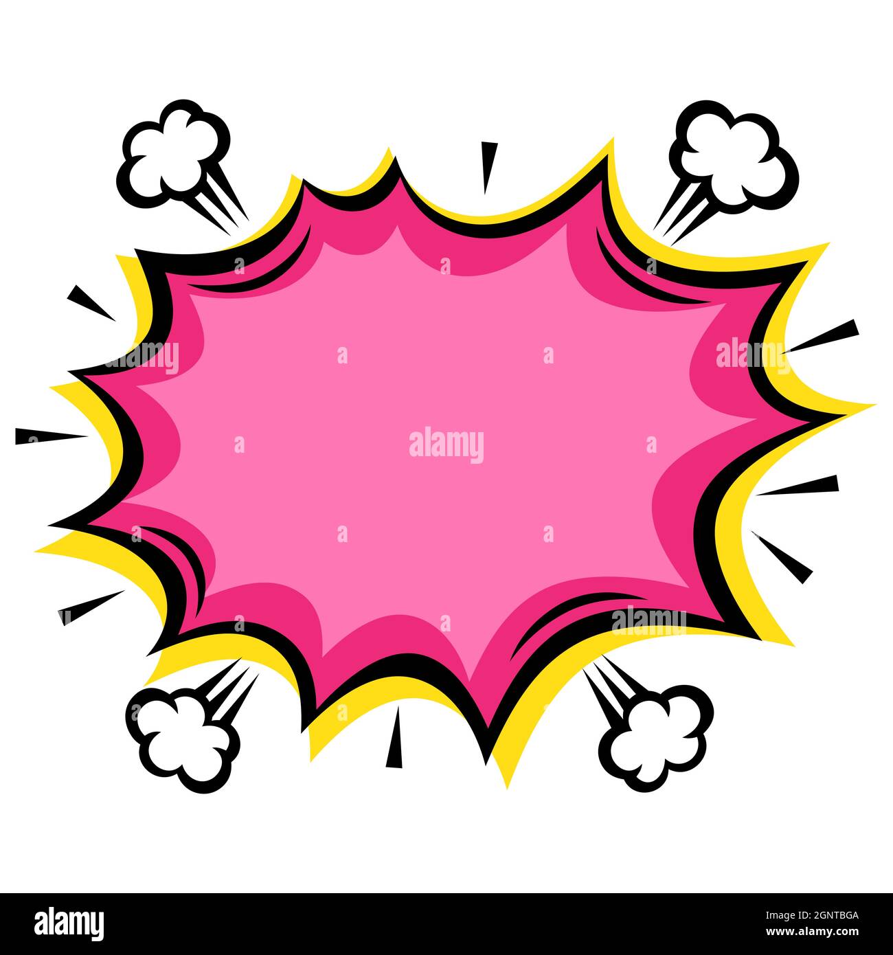 Stylized illustration of sticker explosion. Image for design or ...