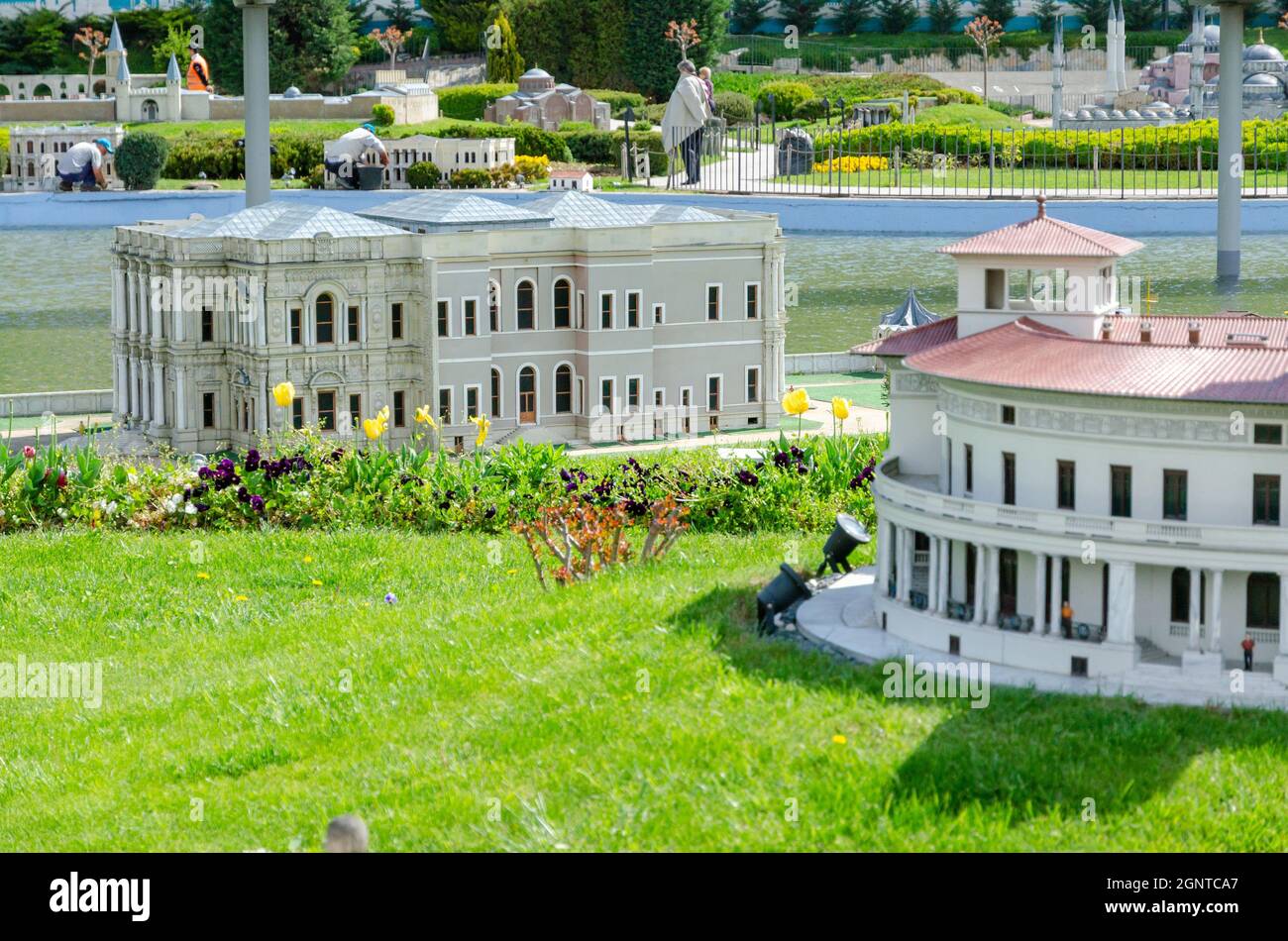 A replica of The Beylerbeyi Palace in Miniaturk Museum, Istanbul ...
