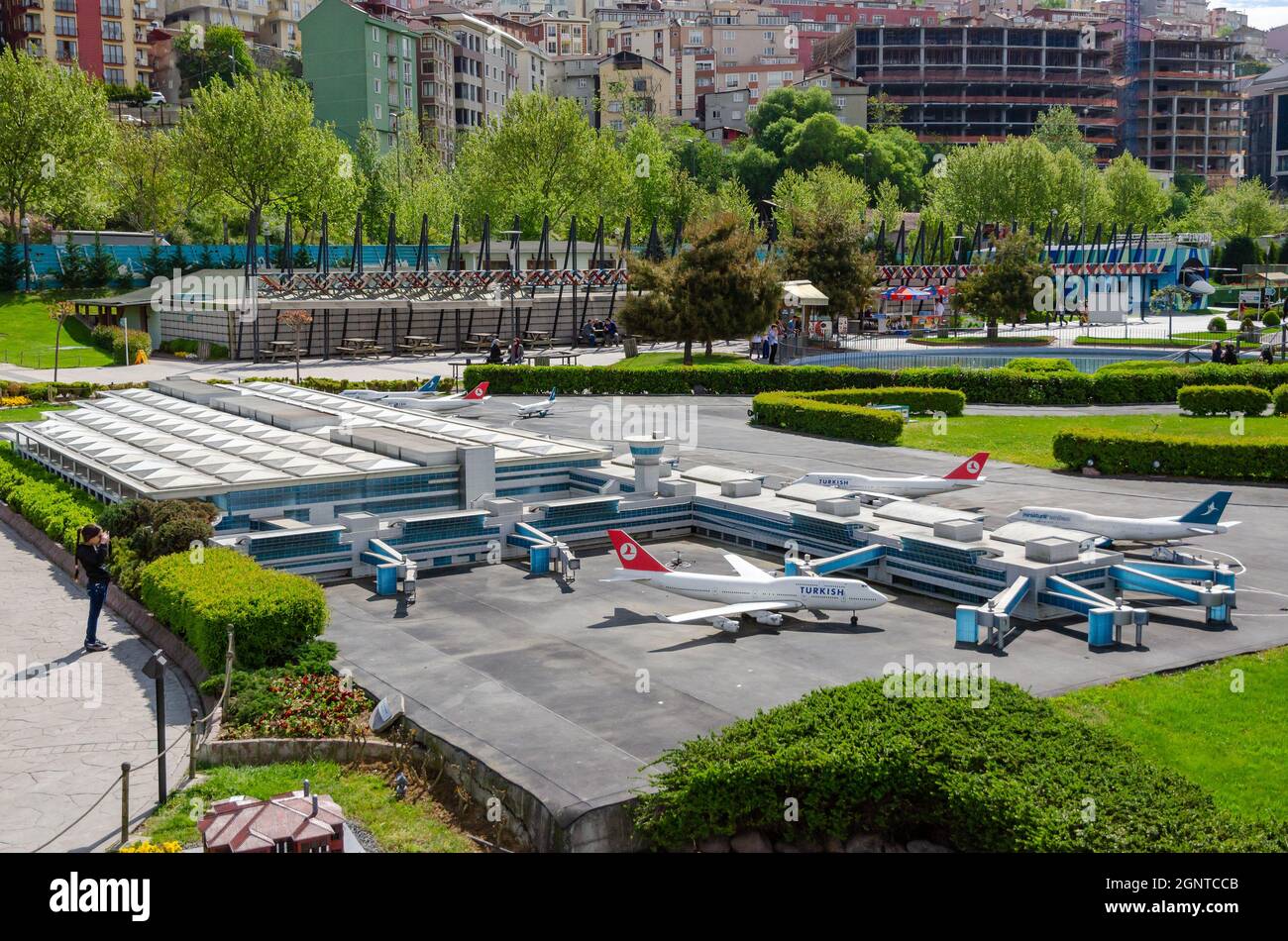 Miniaturk park in istanbul, the largest miniature park in the world.A ...