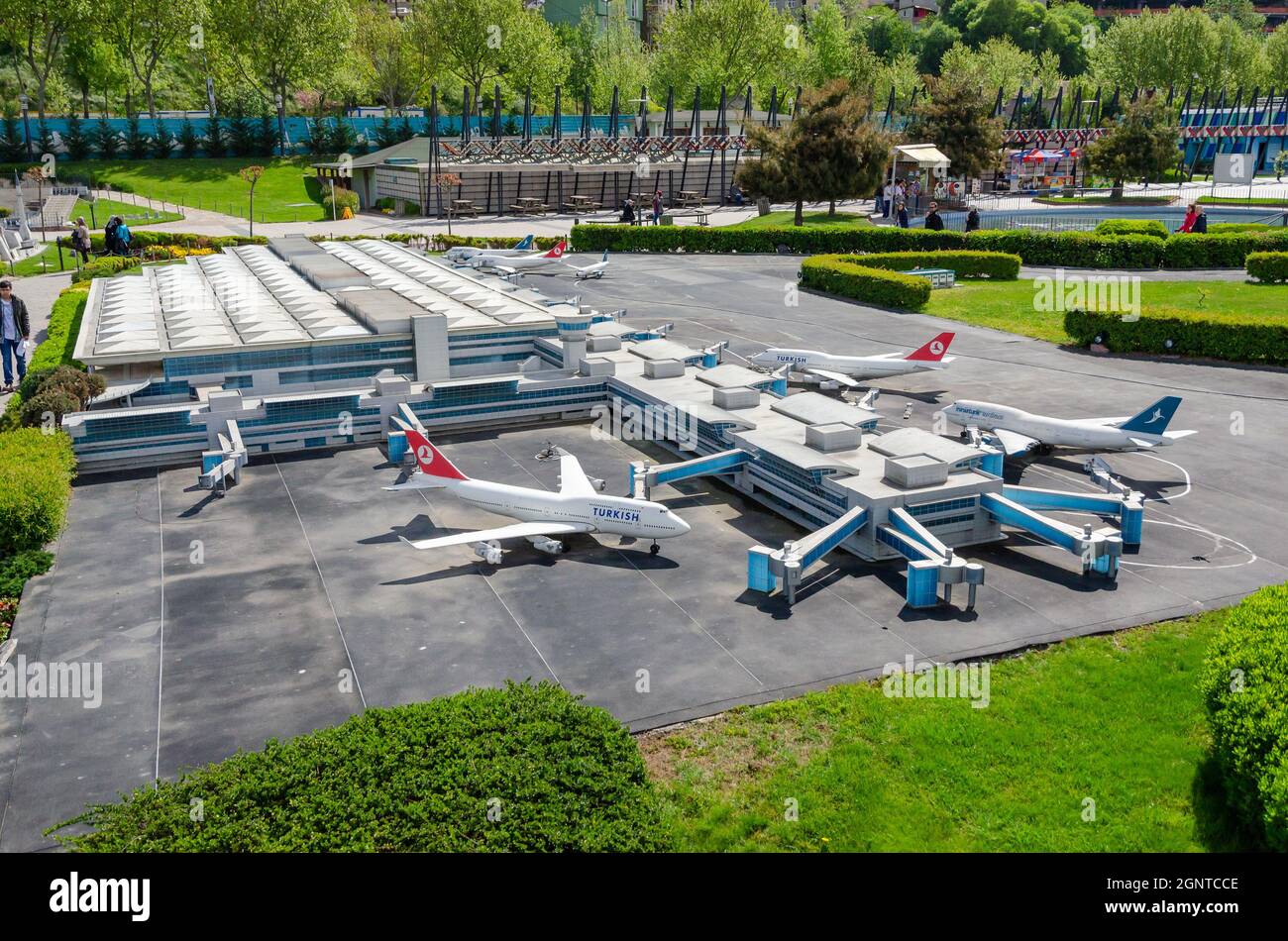 Miniaturk park in istanbul, the largest miniature park in the world.A ...