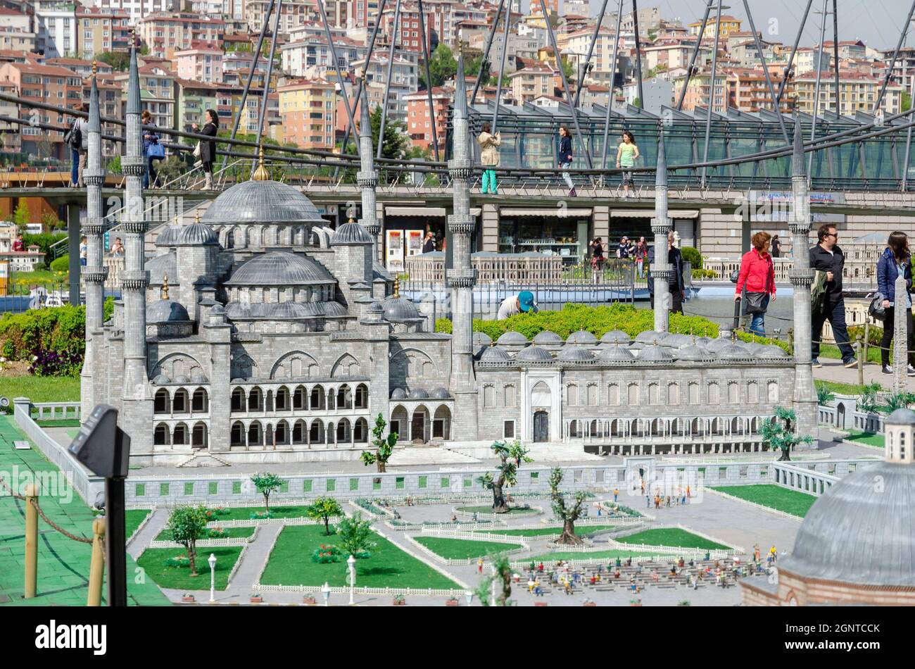 Miniaturk park in istanbul, the largest miniature park in the world.A ...