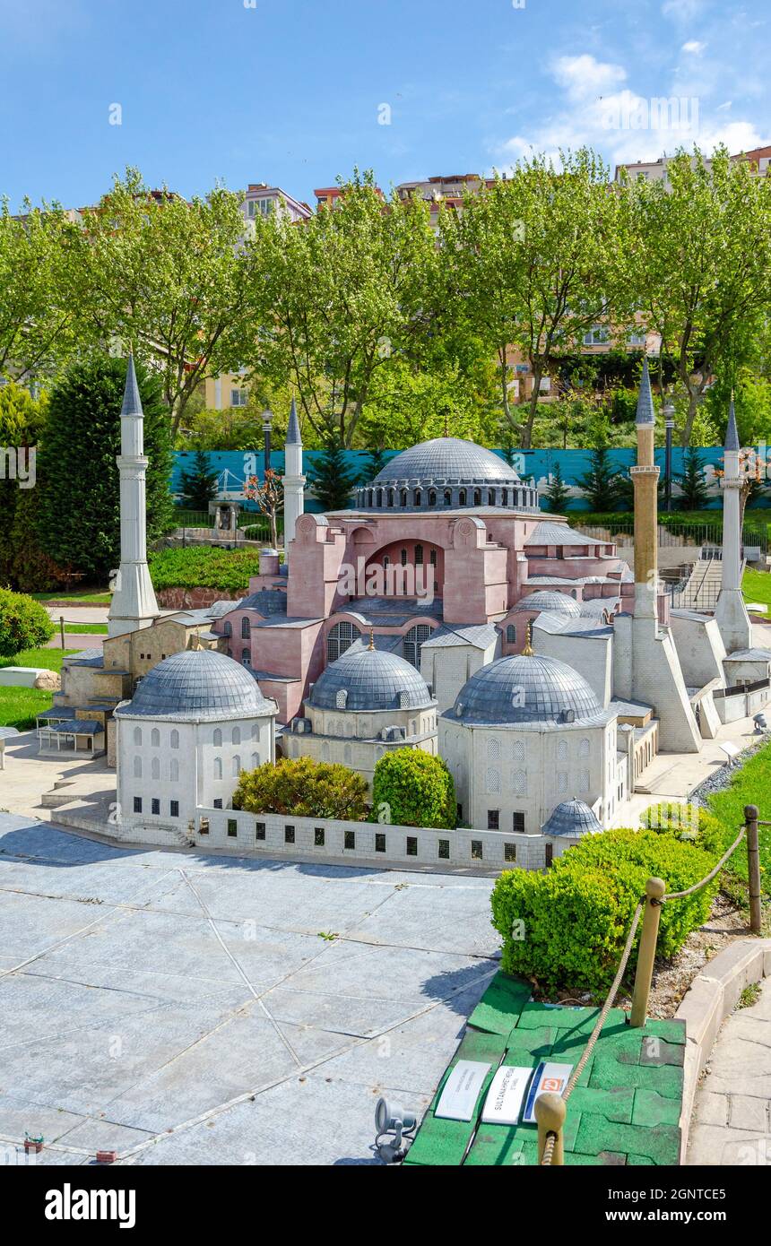 Miniaturk park in istanbul, the largest miniature park in the world.A ...