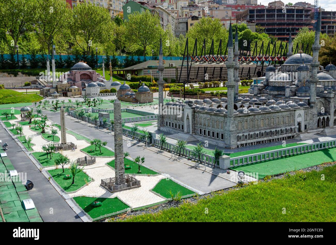 Miniaturk park in istanbul, the largest miniature park in the world.A ...