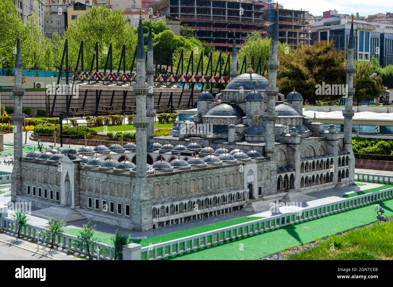 Miniaturk park in istanbul, the largest miniature park in the world.A ...