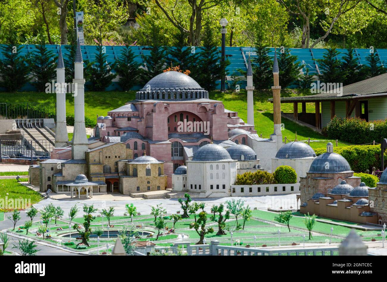 Miniaturk park in istanbul, the largest miniature park in the world.A ...