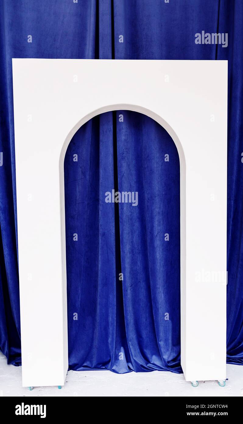 minimalistic interior details. decorative arch in the apartment Stock ...