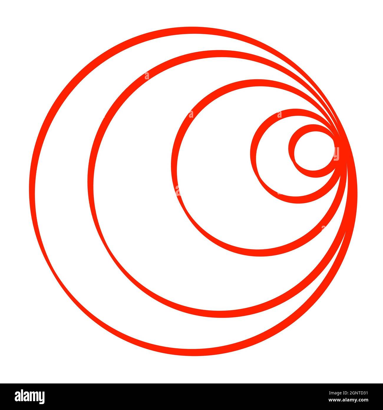 big and small red circles Stock Photo - Alamy