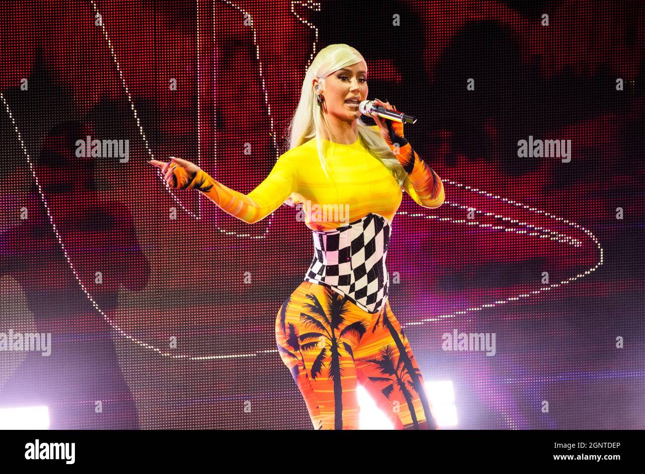 Iggy Azalea performs during the Pitbull: I Feel Good Tour at Shoreline ...