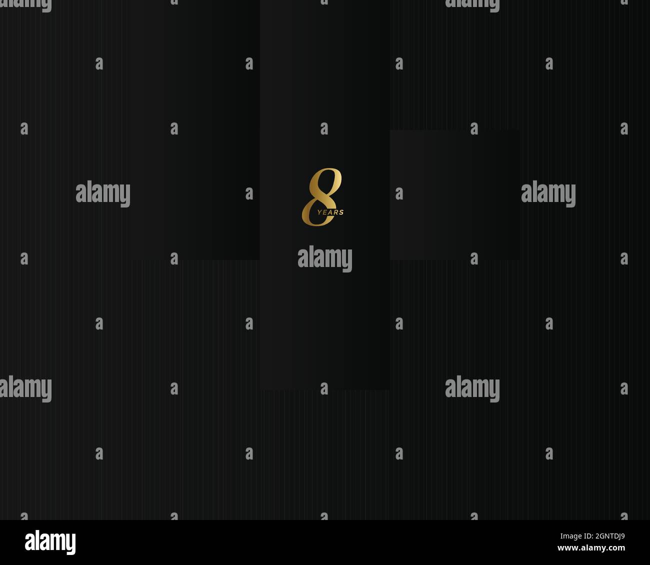 Anniversary company logo, 8 years, eight gold number, wedding ...