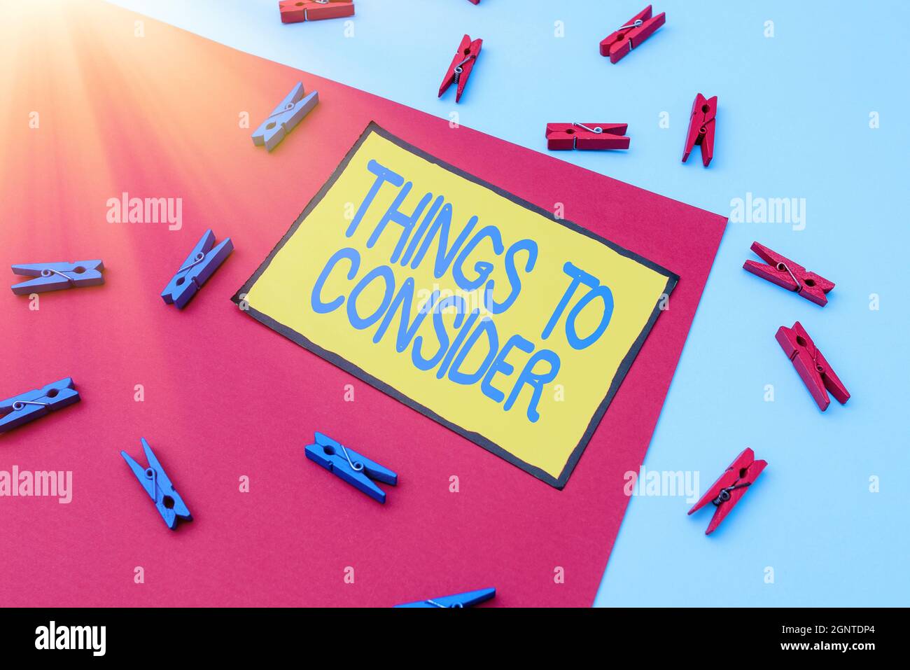 Conceptual display Things To Consider. Word for think about something ...