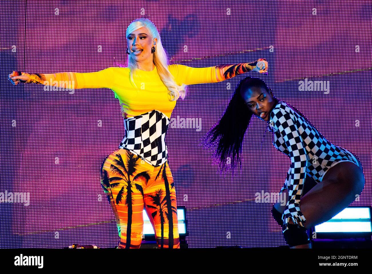 Iggy Azalea performs during the Pitbull: I Feel Good Tour at Shoreline ...