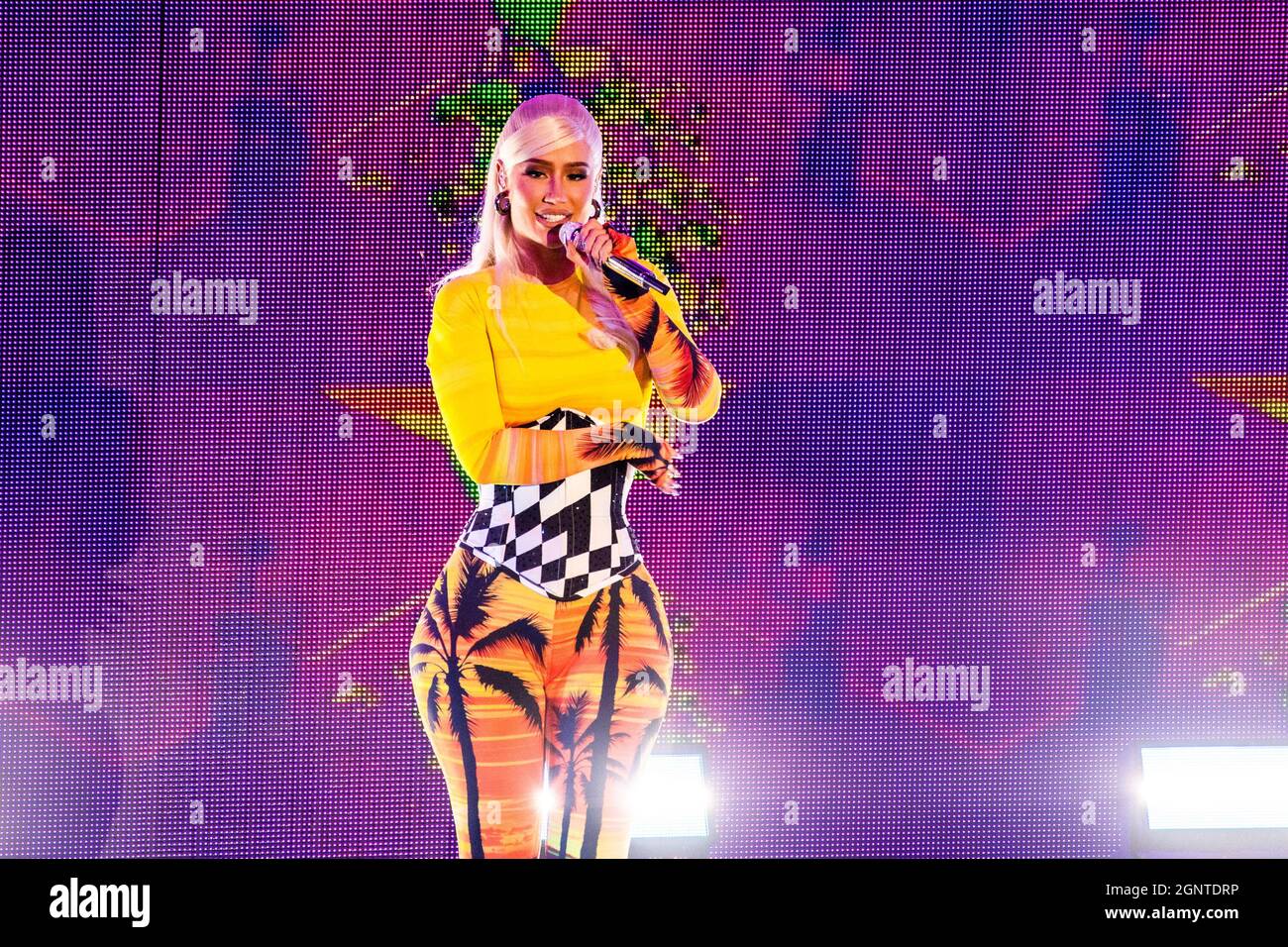Iggy Azalea performs during the Pitbull: I Feel Good Tour at Shoreline ...