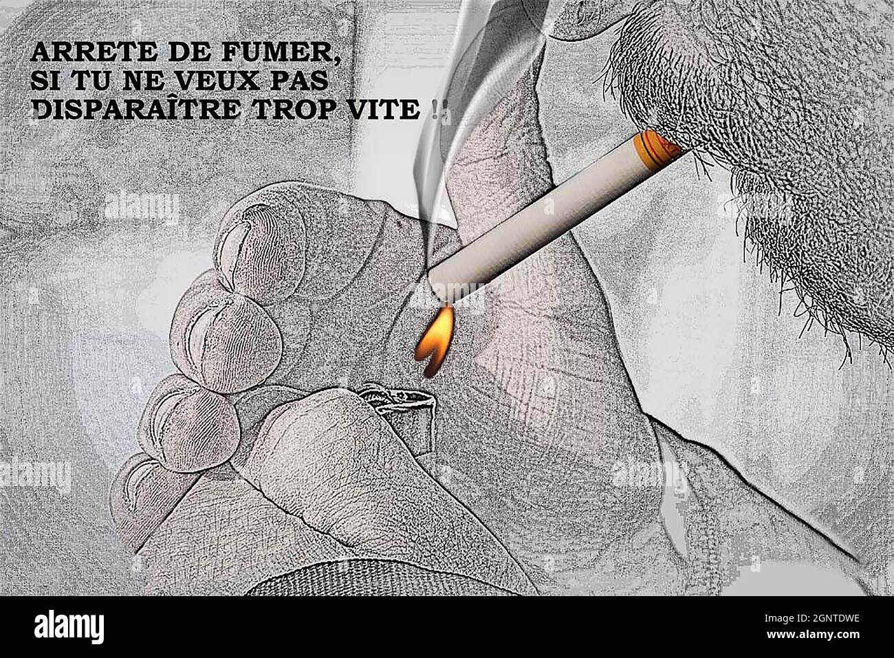 arrete de fumer Stock Photo - Alamy