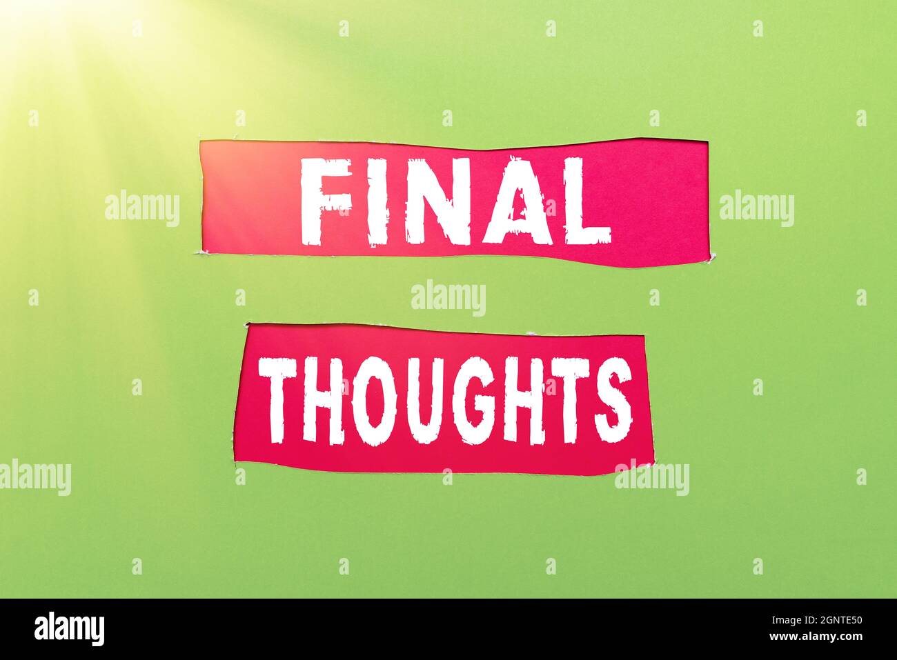 Sign displaying Final Thoughts. Conceptual photo Conclusion Last ...