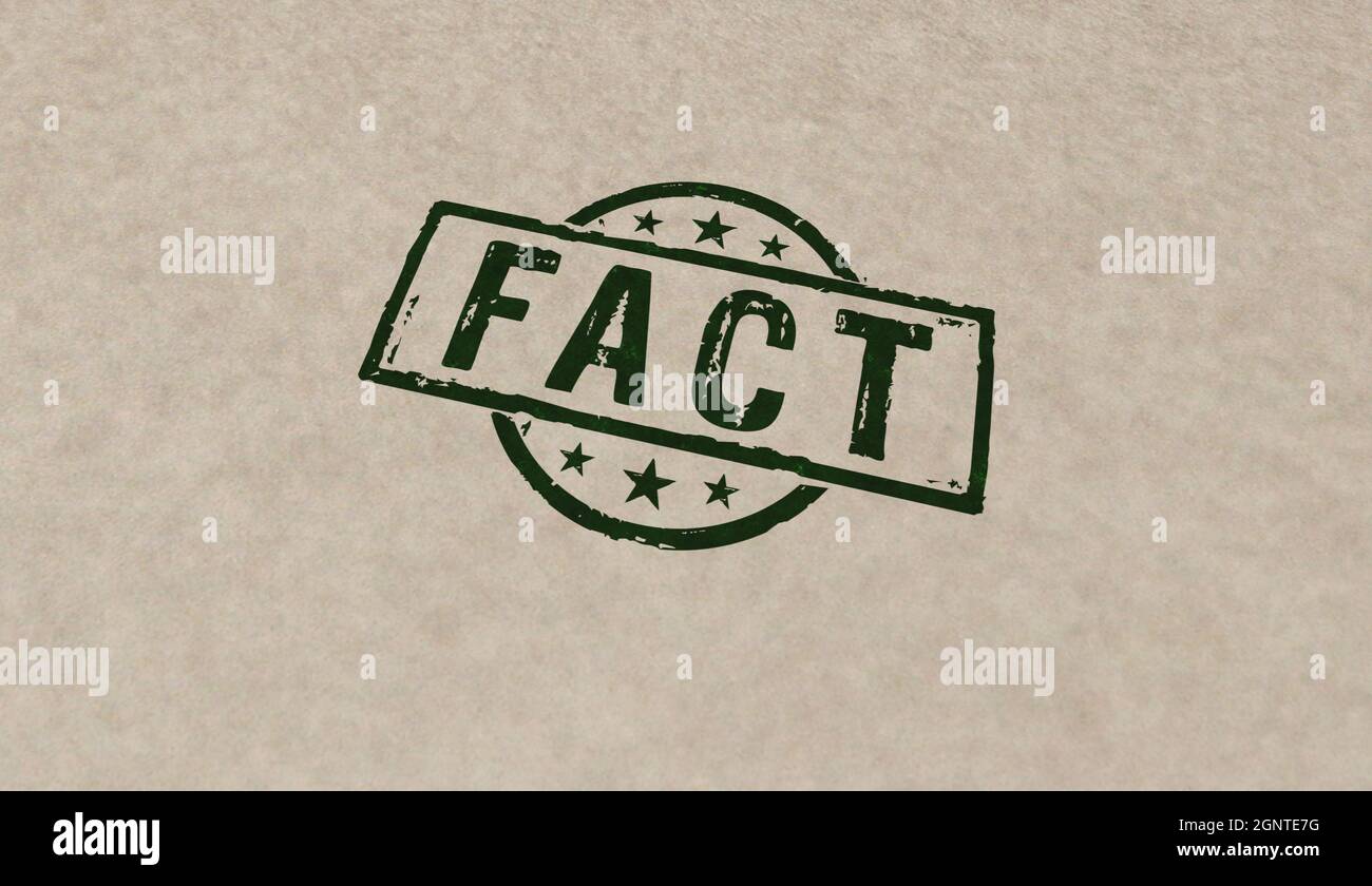 Fact stamp icons in few color versions. News, truth and real ...