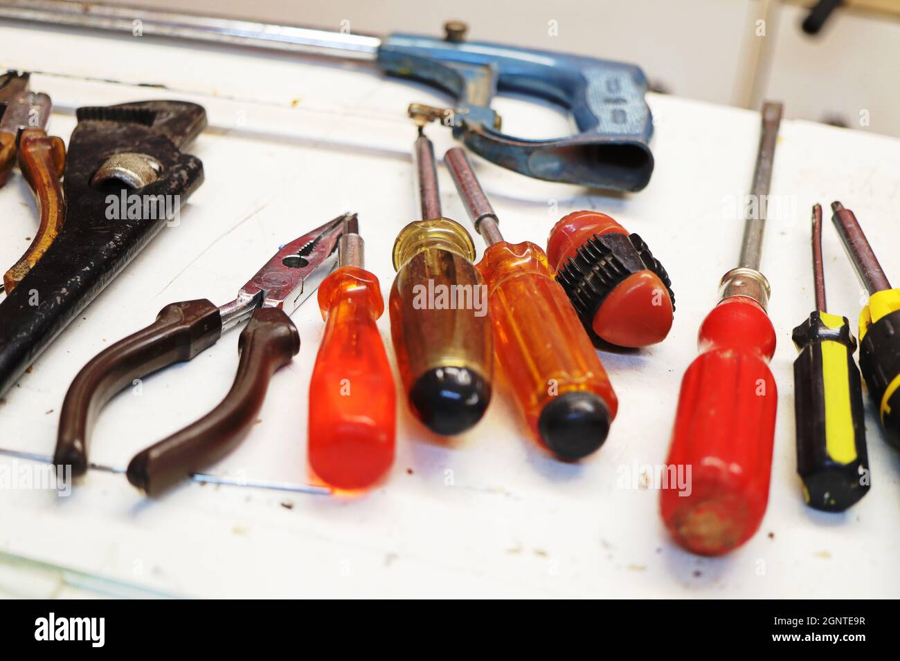 Tools laid out hi-res stock photography and images - Alamy