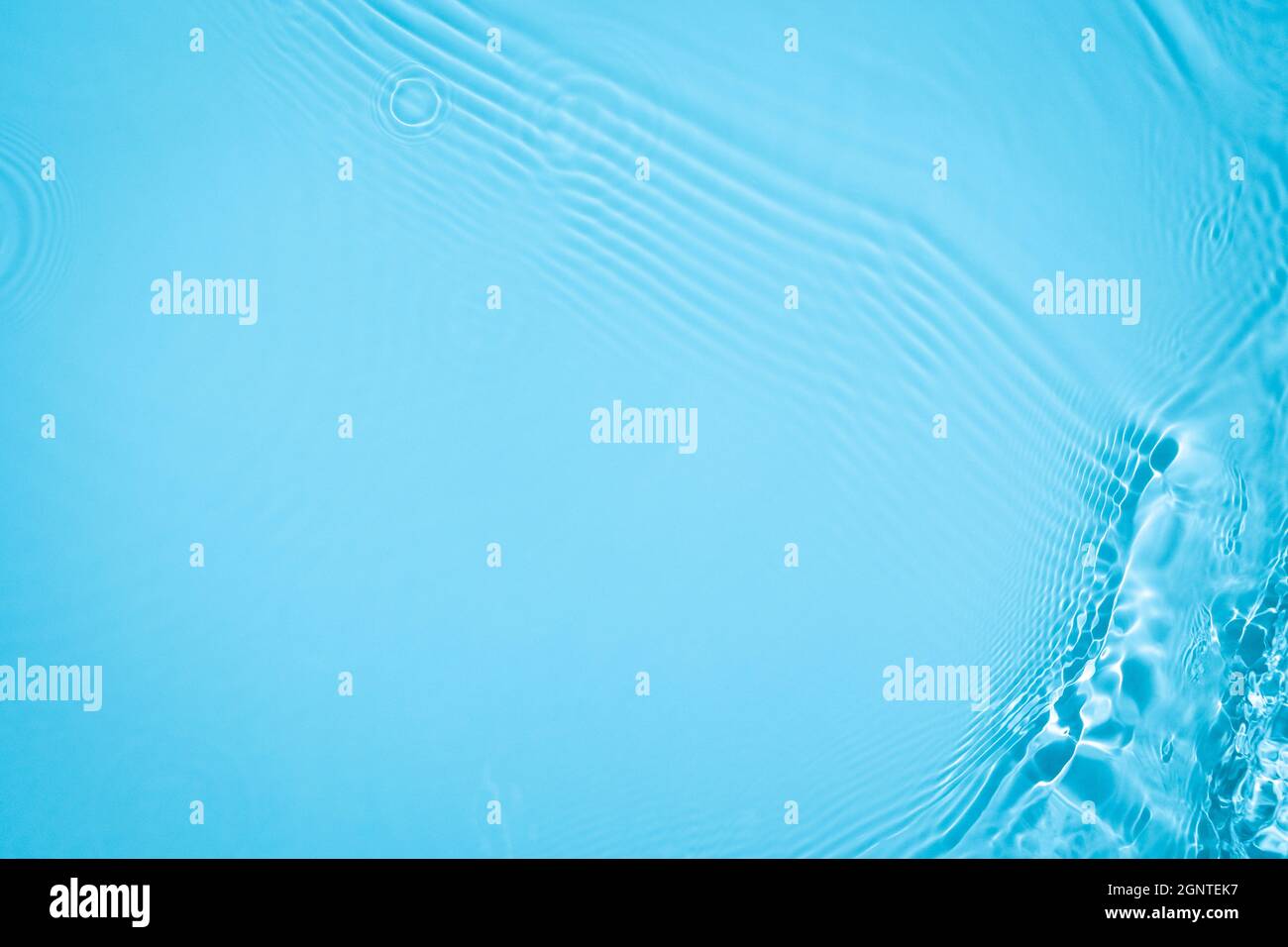 transparent blue colored clear calm water surface texture Stock Photo ...