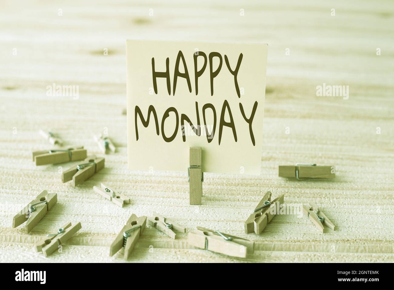 Inspiration showing sign Happy Monday. Business showcase telling that ...