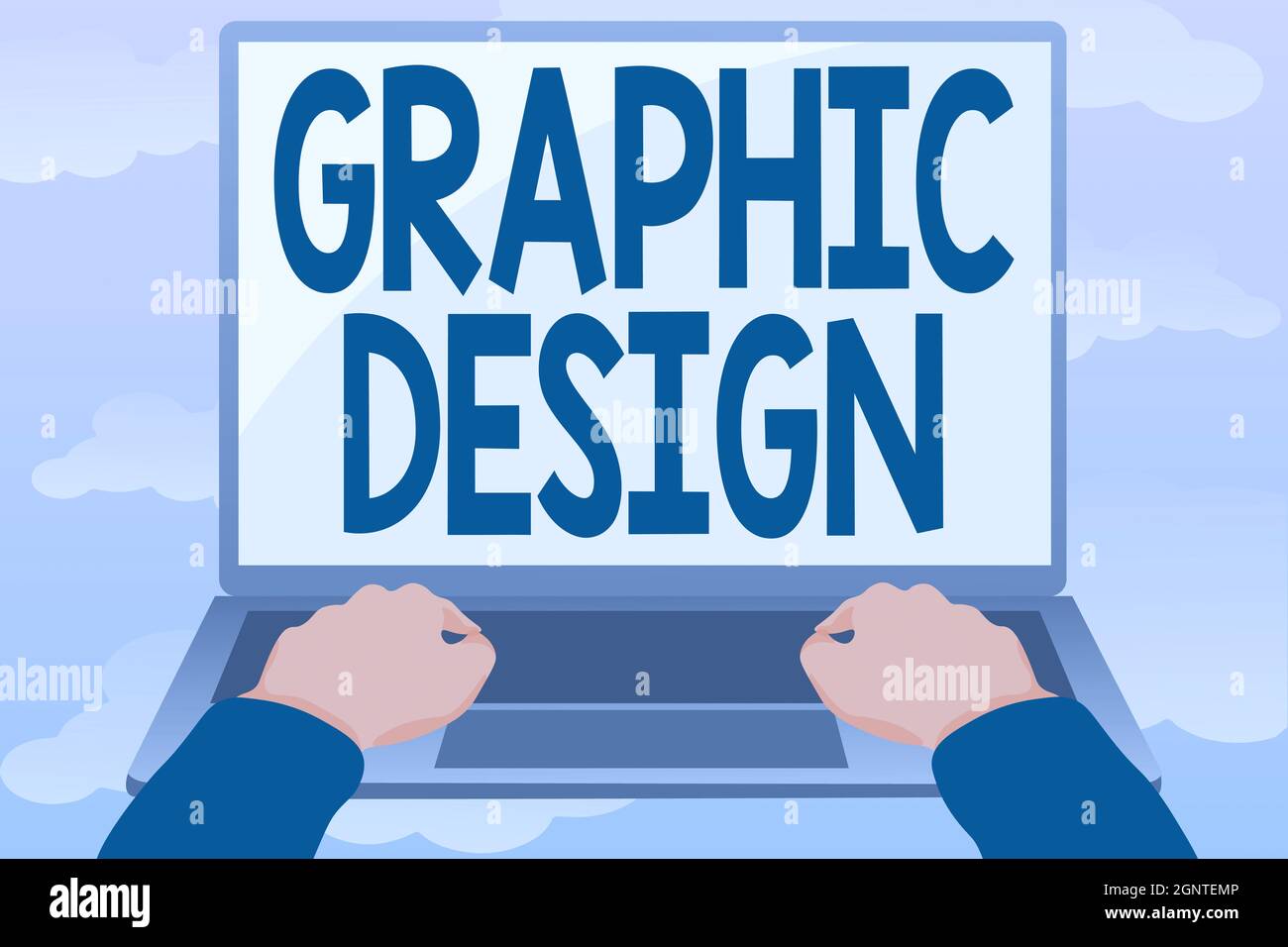 Handwriting text Graphic Design. Business concept art or skill of ...