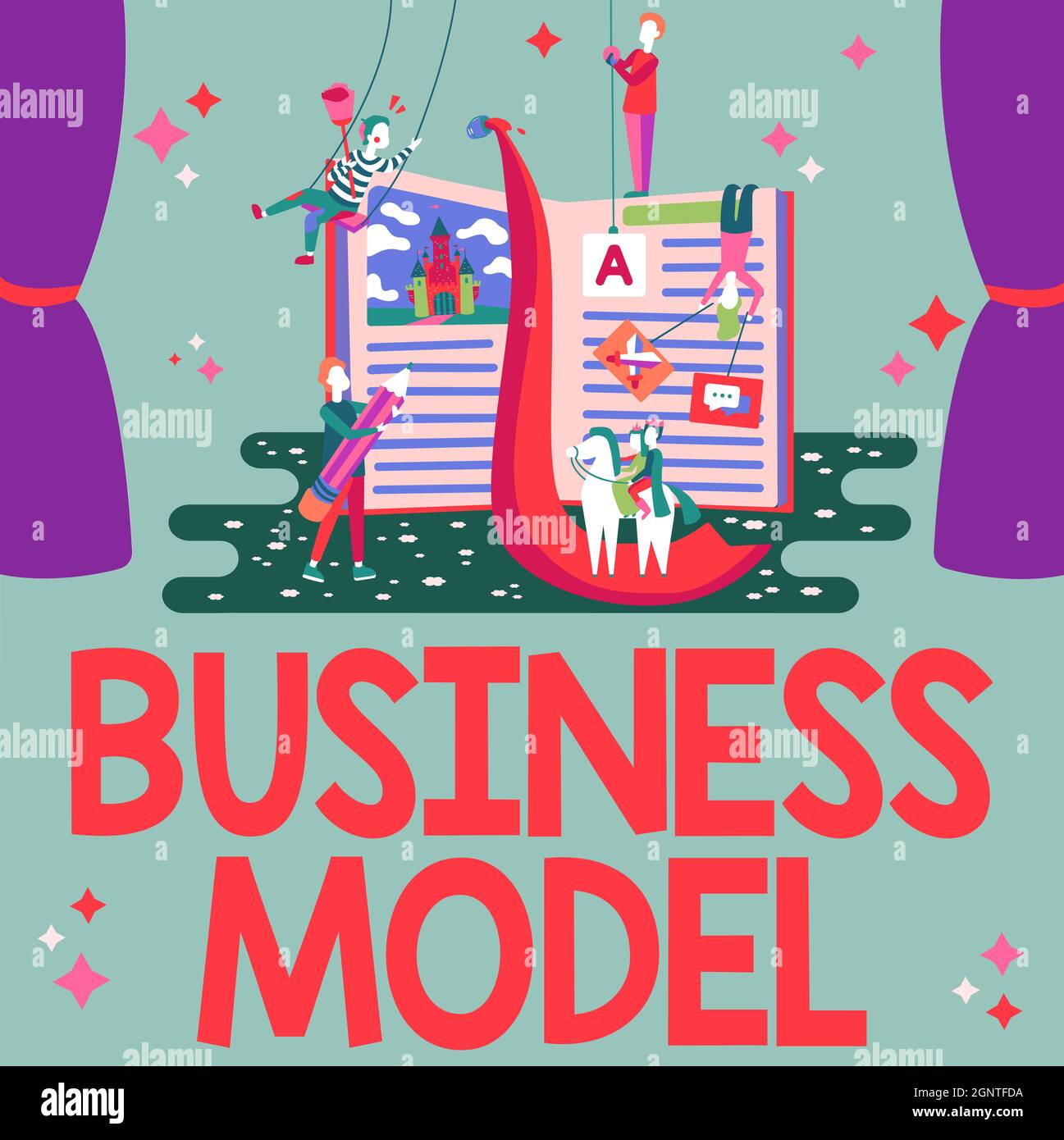 Handwriting text Business Model. Internet Concept Identifying revenue ...