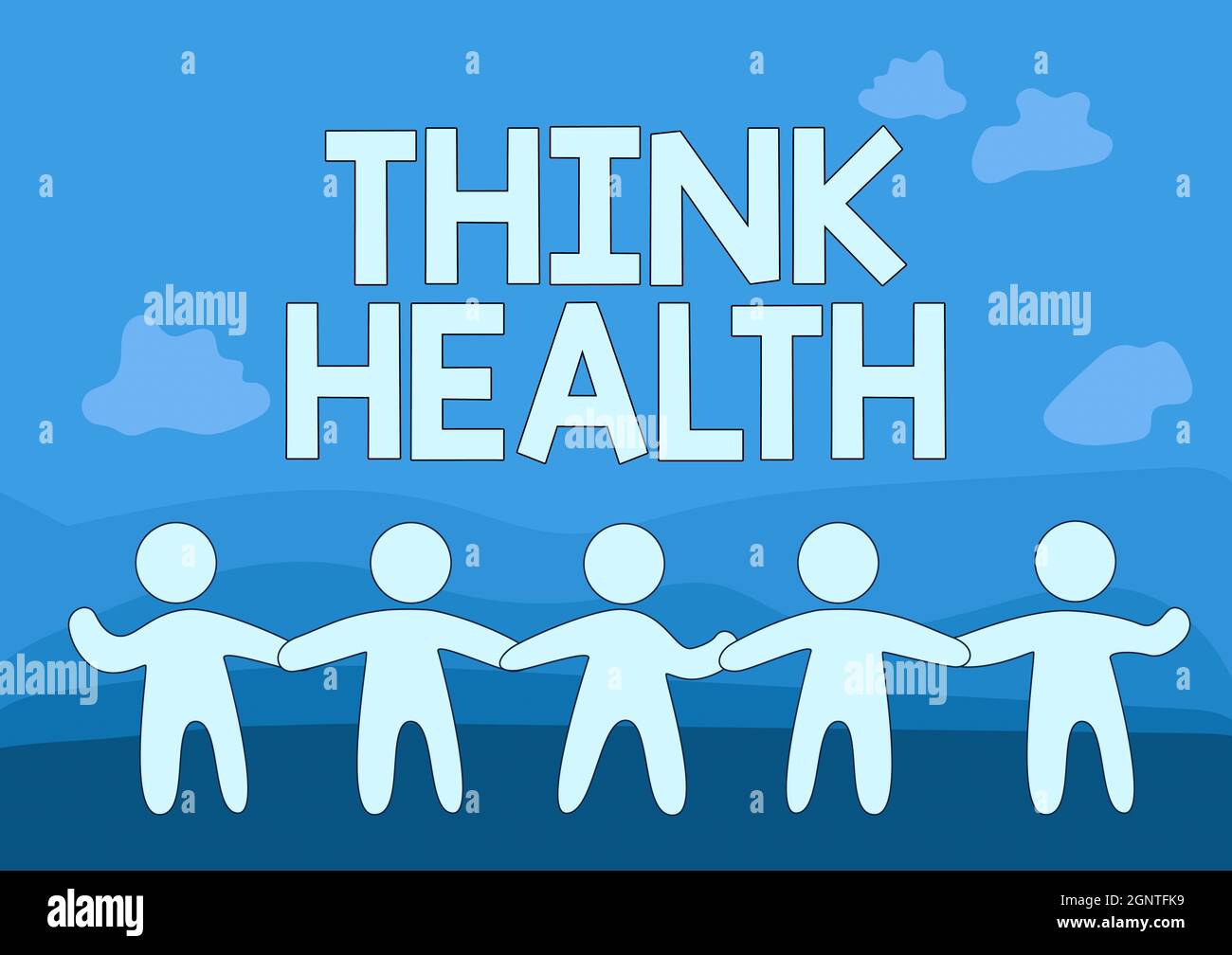 Sign displaying Think Health. Business approach state of complete ...