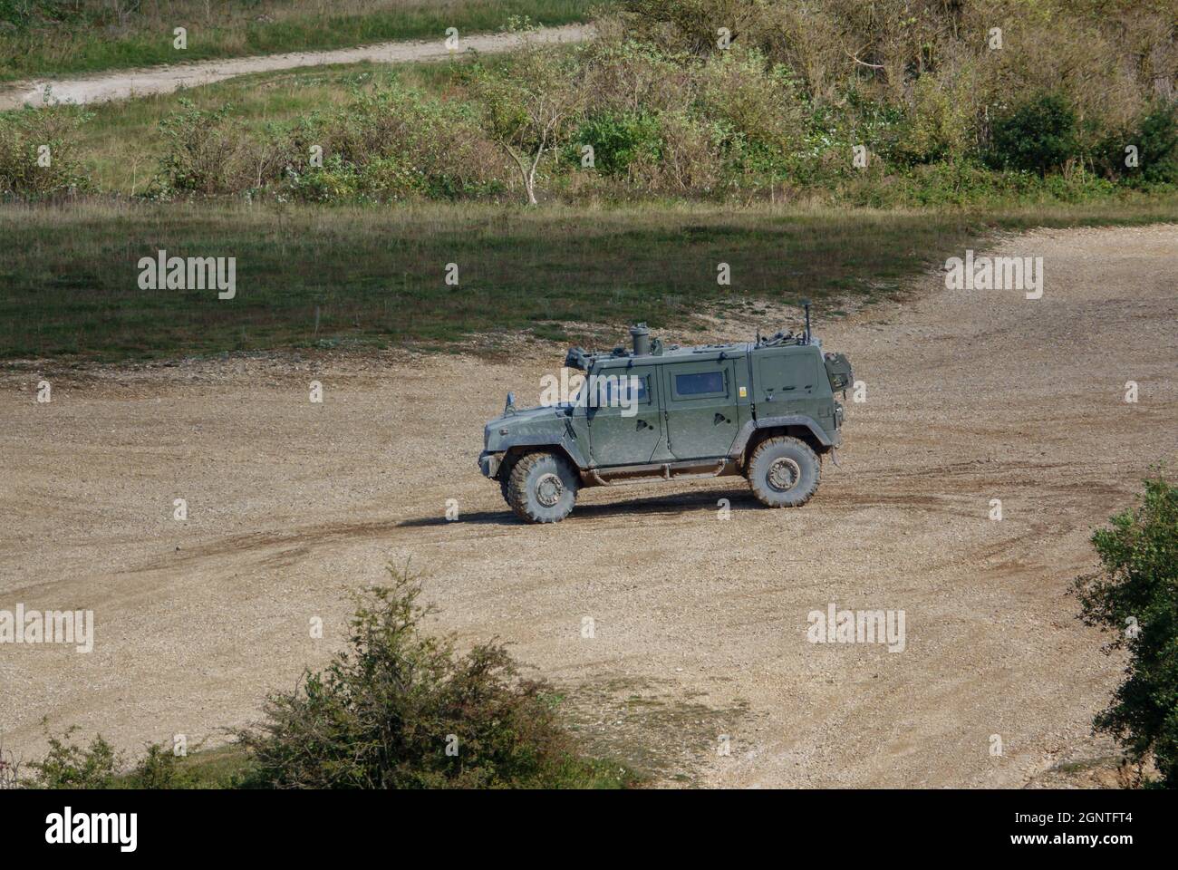 British army Panther Command and Liaison Vehicle 4x4 on a military ...