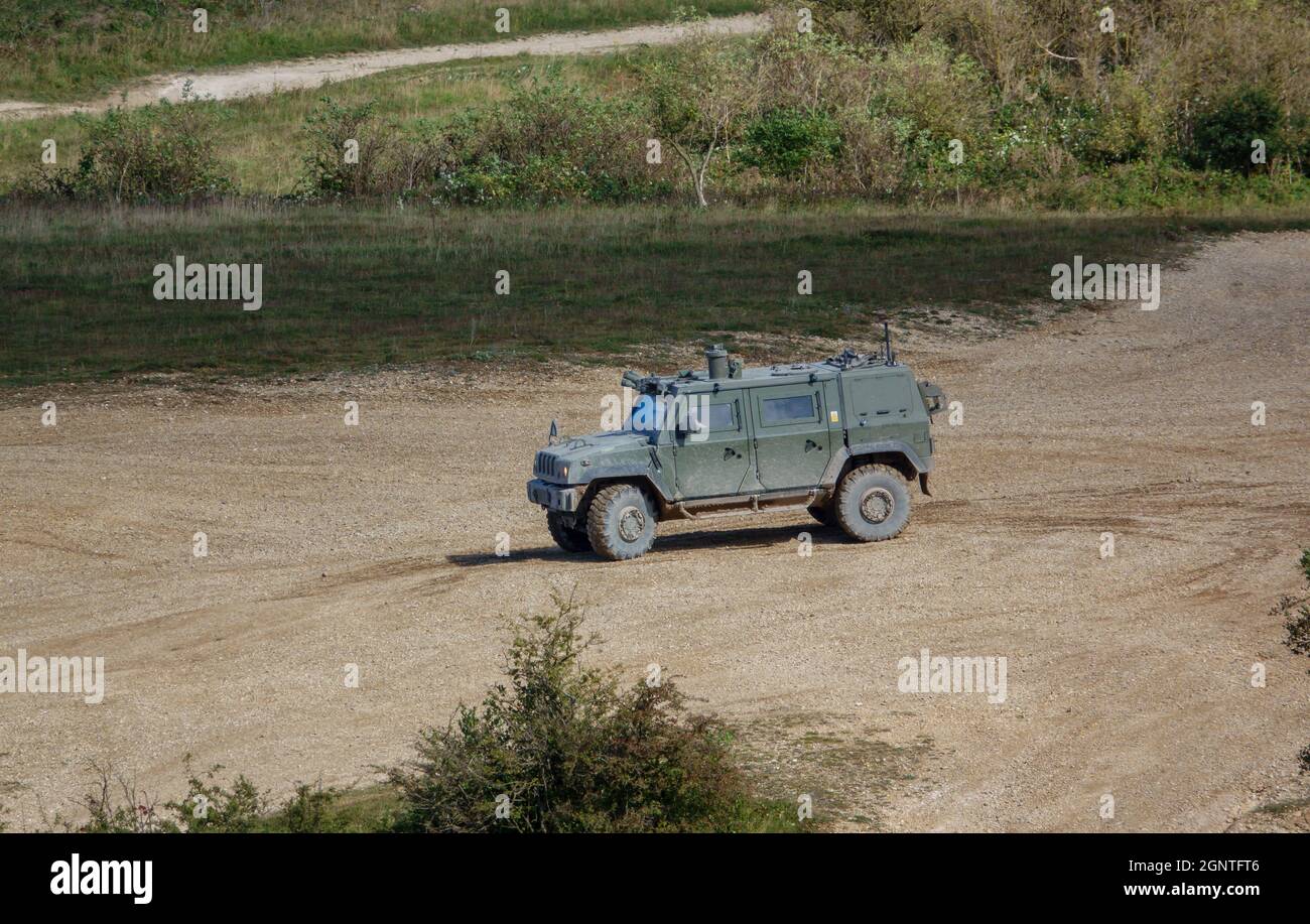 British army Panther Command and Liaison Vehicle 4x4 on a military ...
