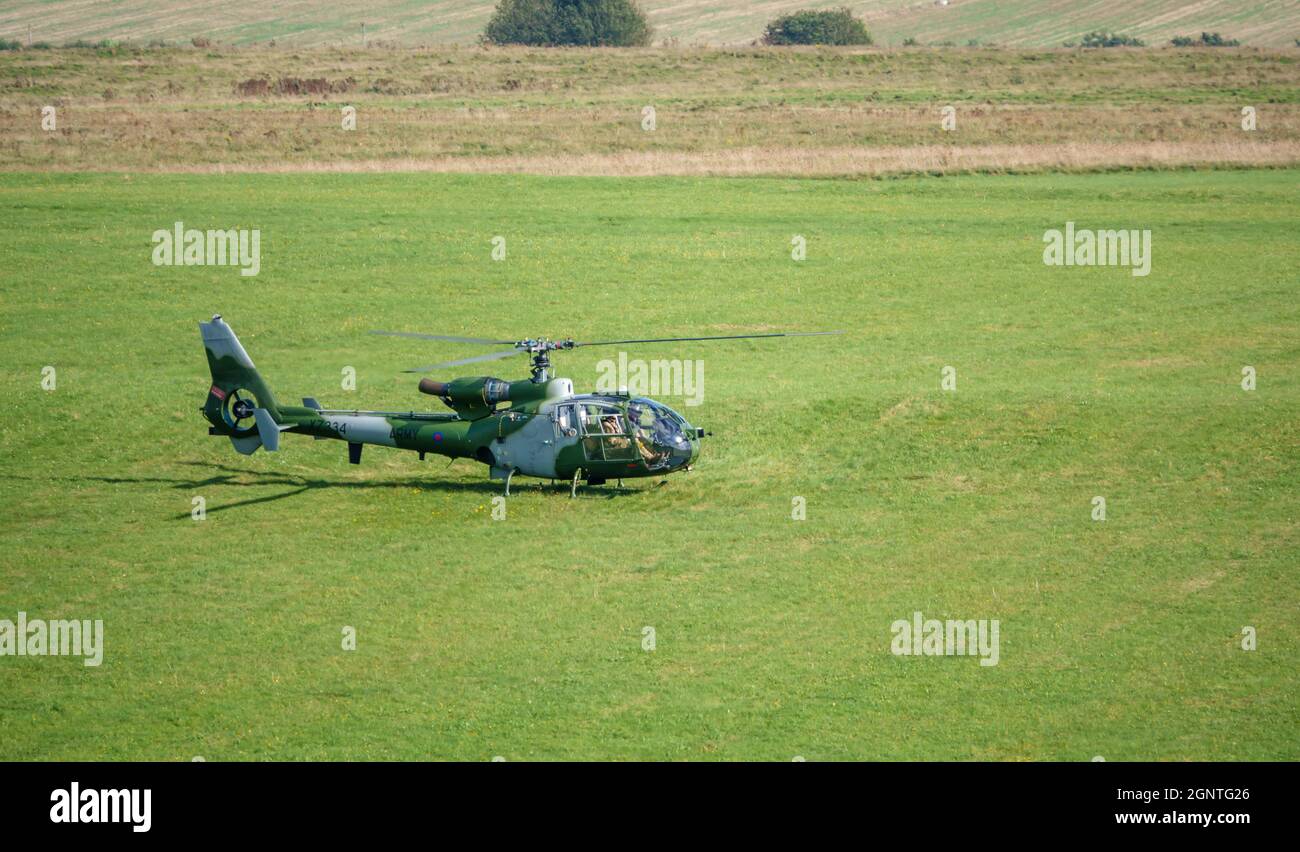 XZ334 British army (Army Air Corps AAC) 1977 helicopter aerospatiale ...