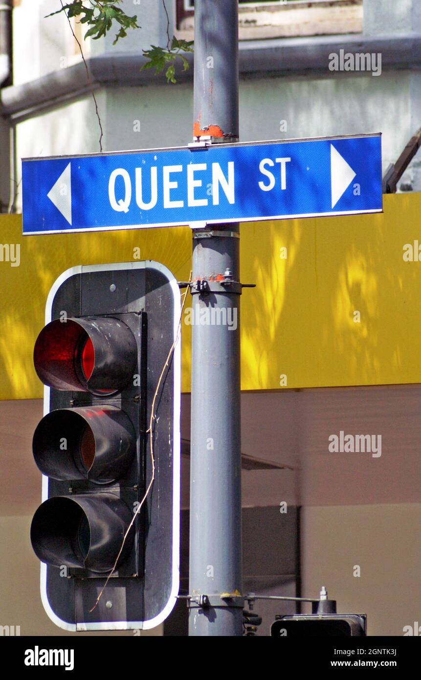 Auckland queen street signage hi-res stock photography and images - Alamy