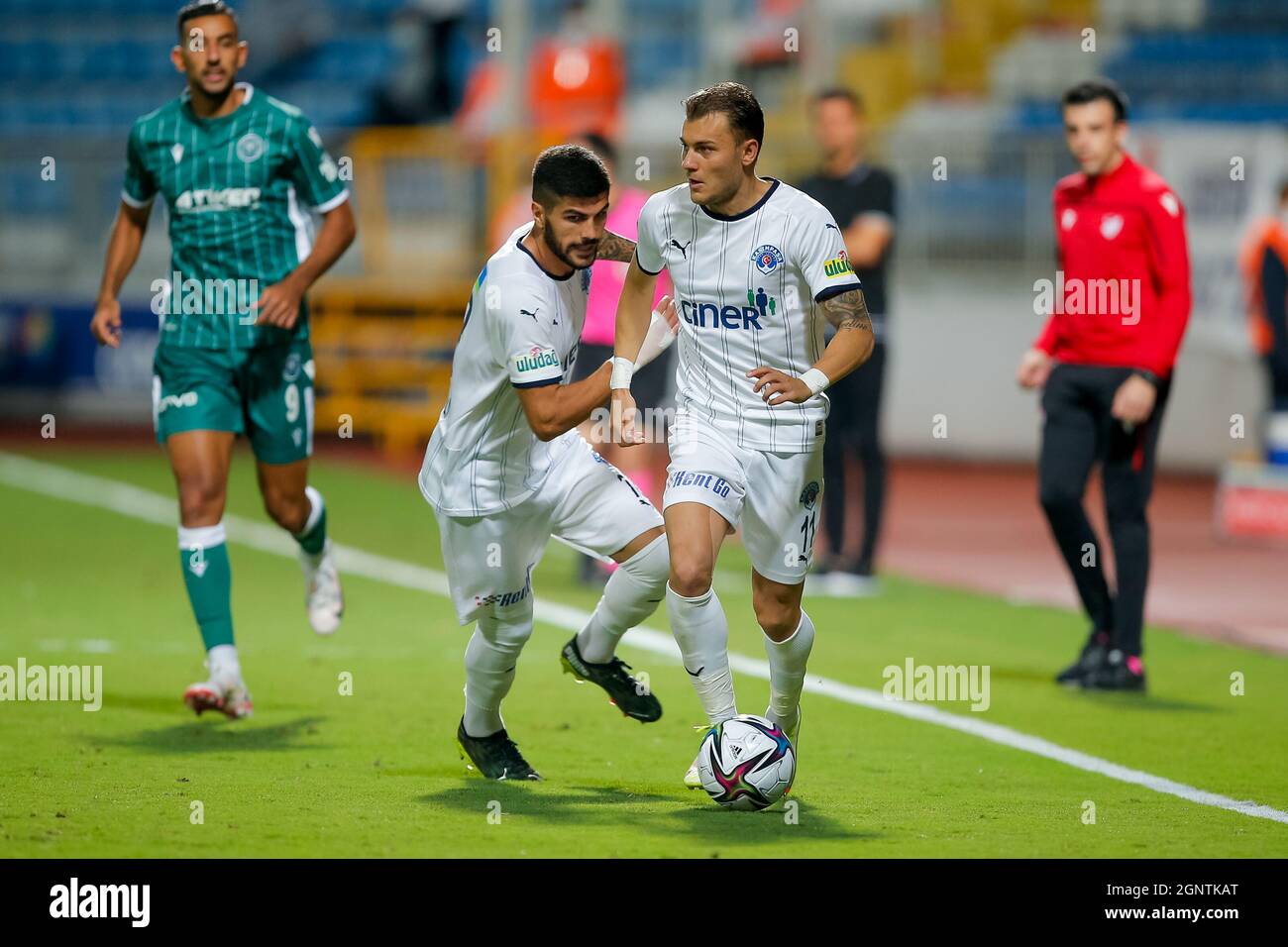 ISTANBUL, TURKEY - SEPTEMBER 27: Yusuf Erdogan of Kasimpasa SK during the Super Lig match ...