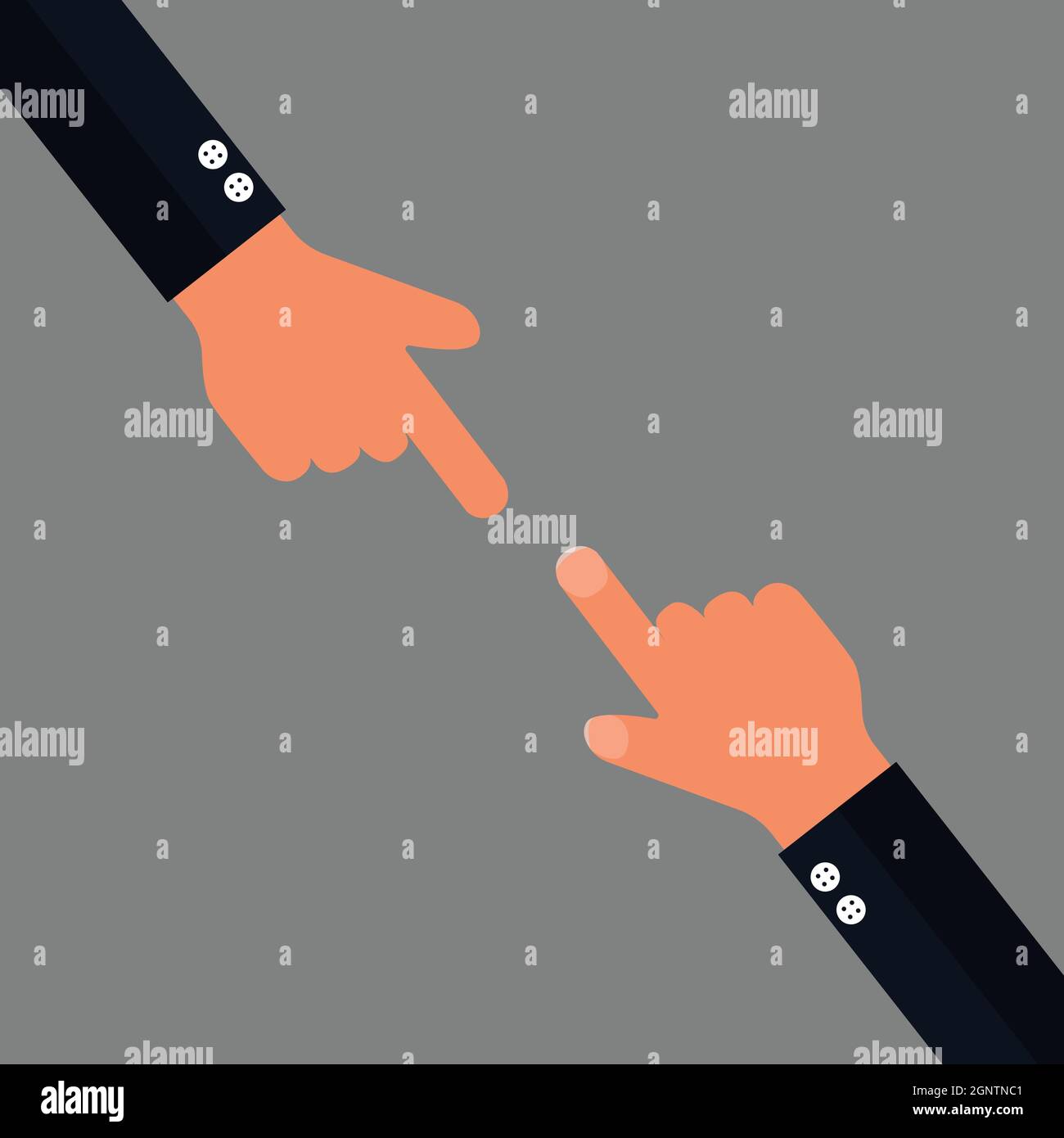 Pointing hand with and without nails Stock Vector Image & Art - Alamy