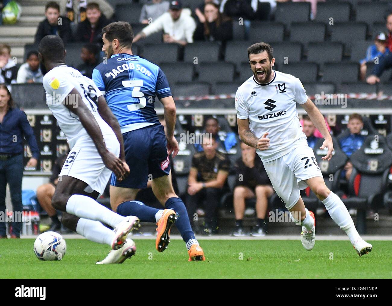 MILTON KEYNES, ENGLAND - SEPTEMBER 25, 2021: Troy Daniel Parrott of ...