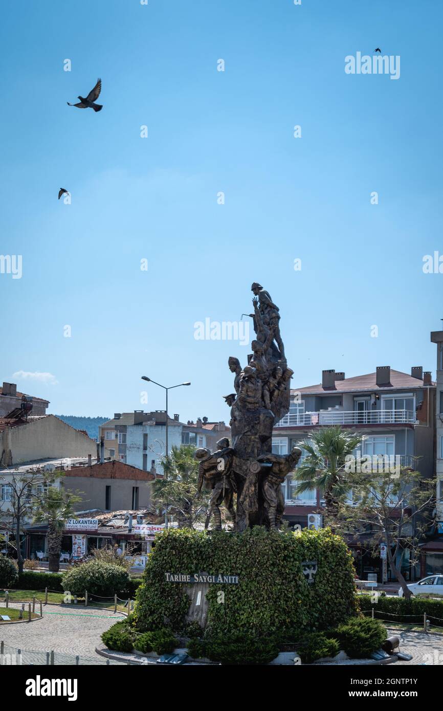 Eceabat, Turkey - September 2021: World War One Memorial in Eceabat ...