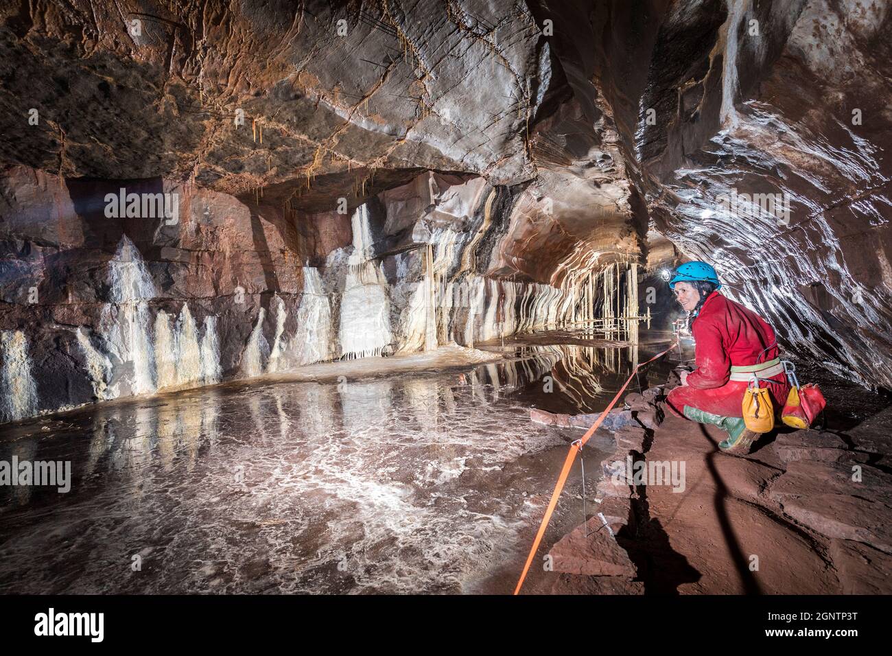 The Columns, Ogof Ffynnon Ddu, cave in Wales, UK Stock Photo - Alamy