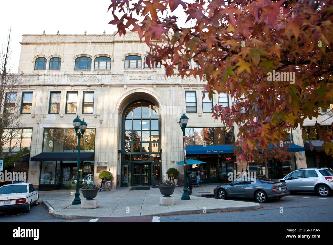 Grove Arcade, an Art Deco building on O’Henry Blvd in Asheville, North ...