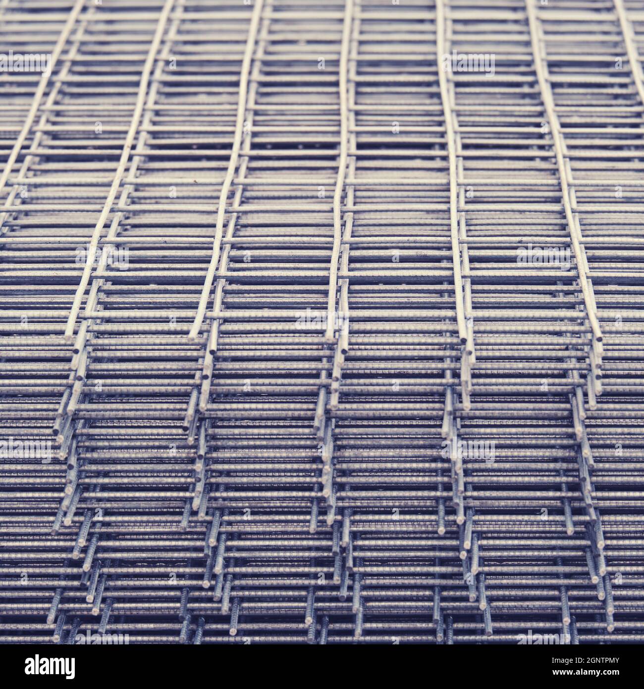 Construction grid for fencing and reinforcement of structures, close-up ...