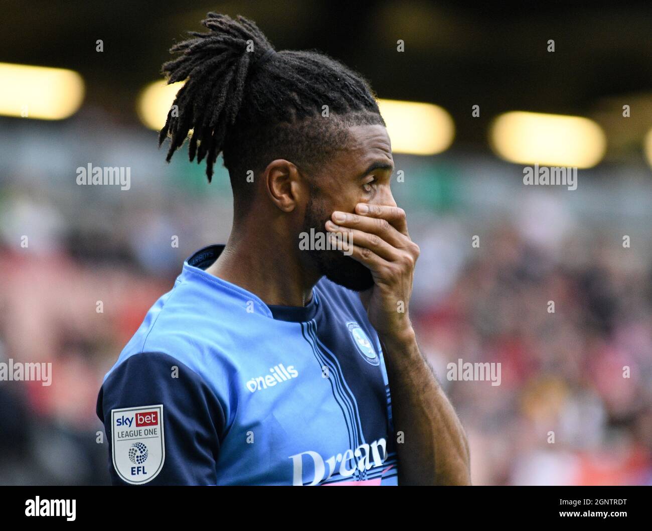 MILTON KEYNES, ENGLAND - SEPTEMBER 25, 2021: Garath James McCleary of ...