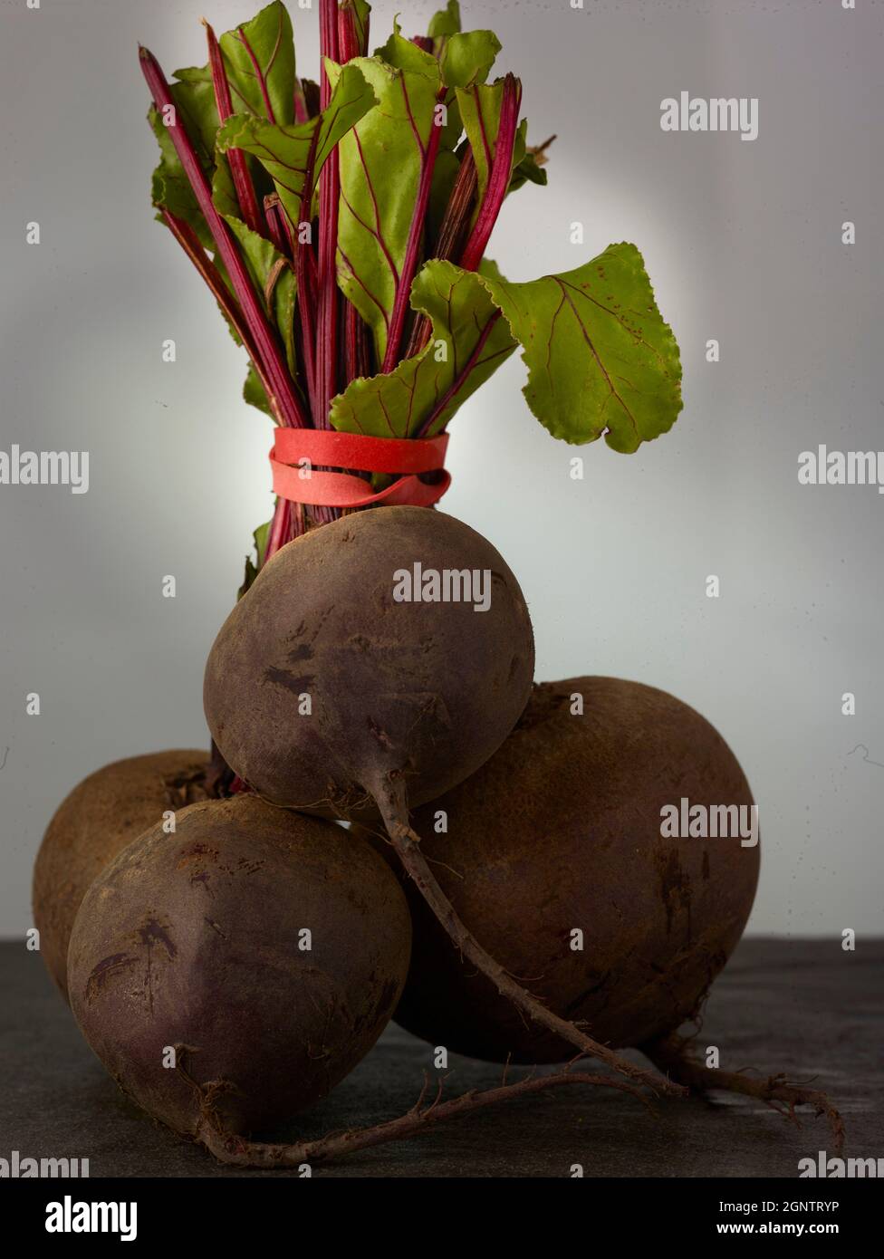 Close up still life of Beetroot against a plain background, high ...