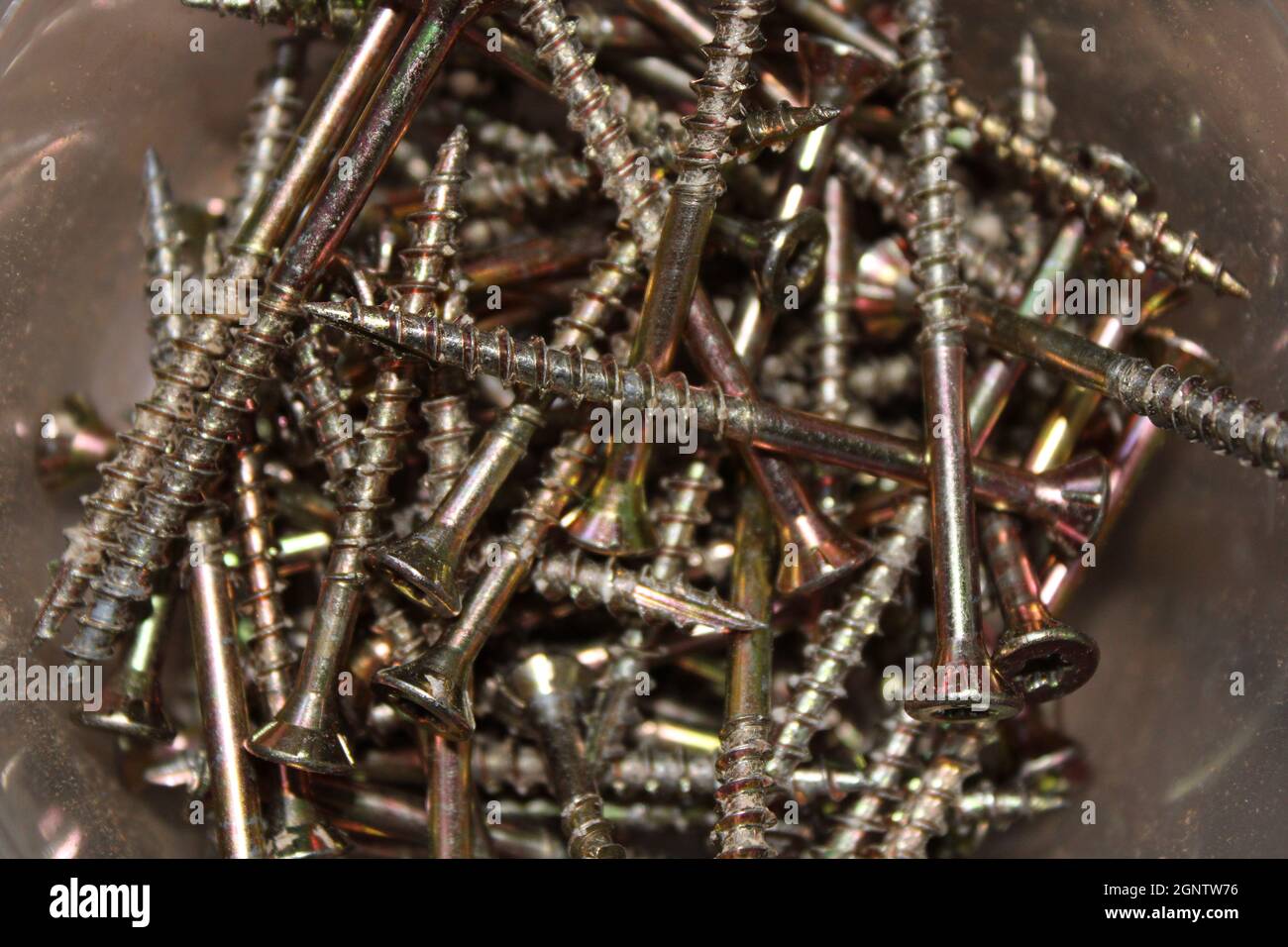 A Pile of Construction Screws Stock Photo - Alamy